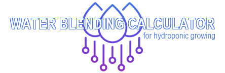WATER BLENDING CALCULATOR